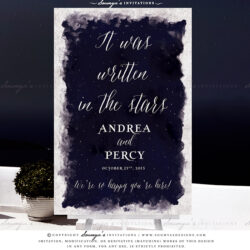 Starry Night Welcome Sign, Celestial Wedding Welcome Sign, Navy Blue ...