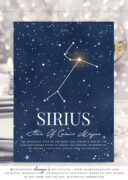 Starry Night Table Numbers, Constellation Table Numbers, Navy Blue ...