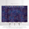 Galaxy Seating Chart, Celestial Seating Chart, Starry Night Wedding ...
