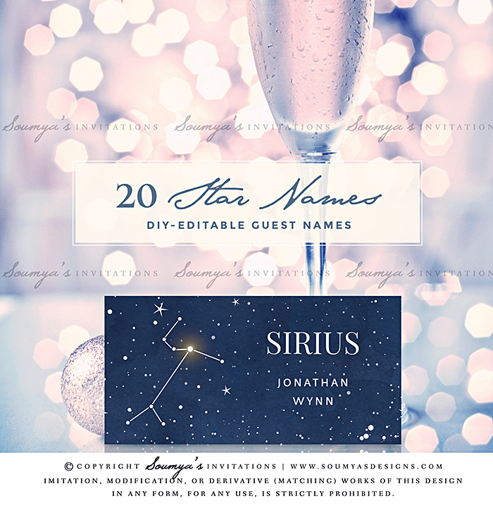 Star Table Numbers, Starry Night Table Numbers, Celestial Table Numbers ...
