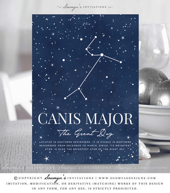 Starry Night Table Numbers, Constellation Table Numbers, Navy Blue ...